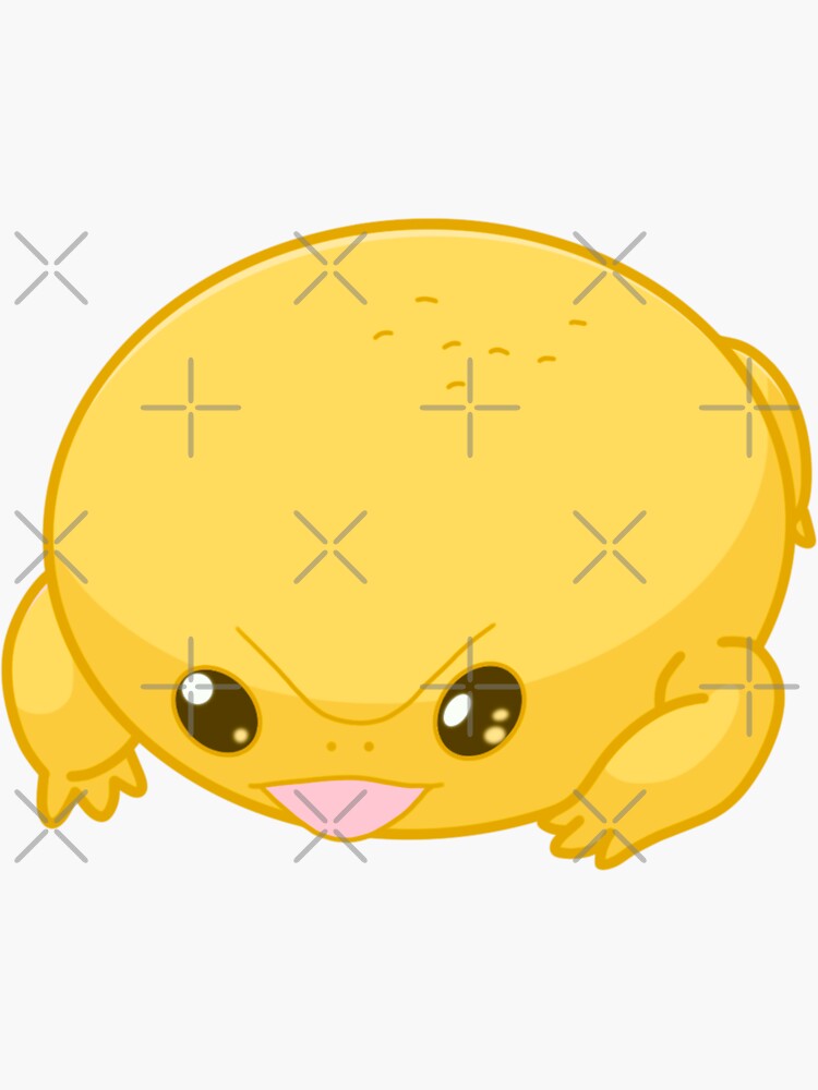 "Yellow Toad" Sticker for Sale by spicynudo | Redbubble