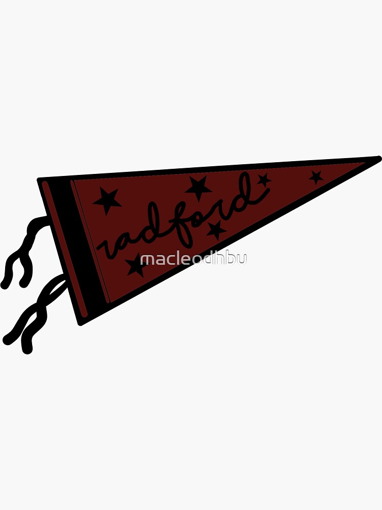 "Radford University Flag Banner " Sticker for Sale by macleodhbu ...