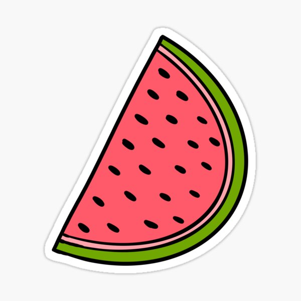 "simple watermelon doodle design" Sticker for Sale by robinverheul ...