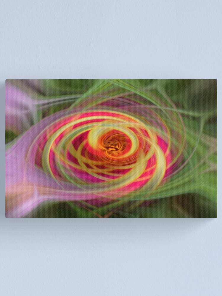 "Tropical Vibes: Abstract Fractal Flower/Vortex Pattern in Hot Pink ...