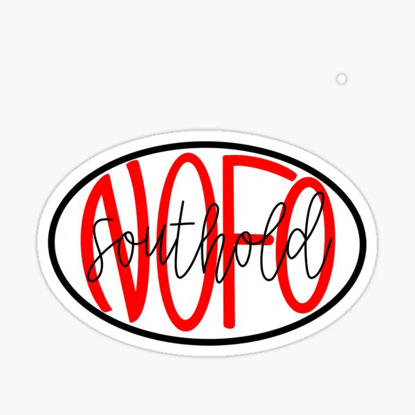 "NOFO Southold Red" Sticker by skelejen | Redbubble