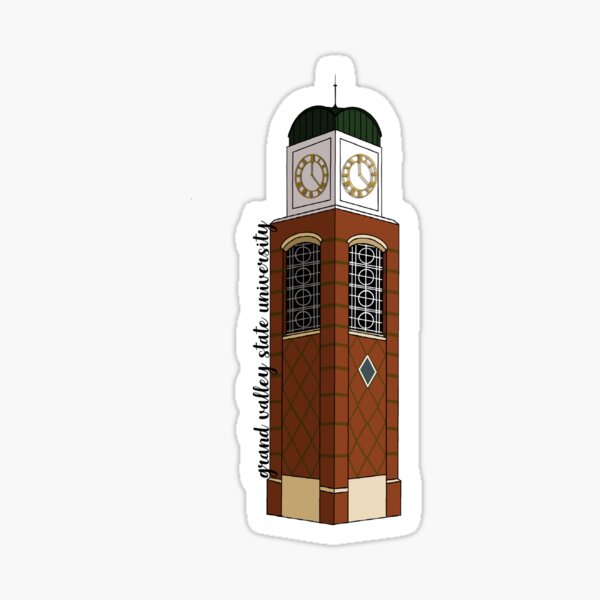 "Grand Valley Clock Tower" Sticker for Sale by Veronica Pifer | Redbubble