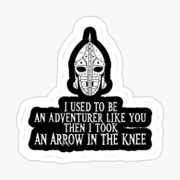 "Skyrim Guard" Sticker for Sale by Chimera-Macabre | Redbubble
