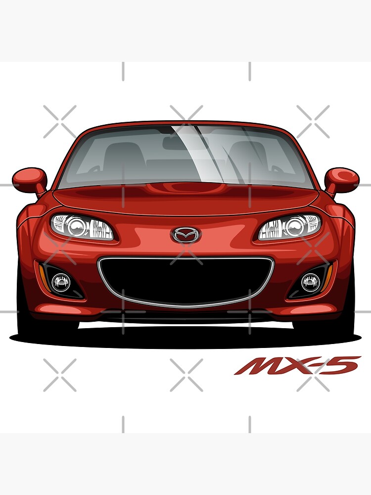 "Cartoon MX-5 Miata NC" Poster by idrdesign | Redbubble