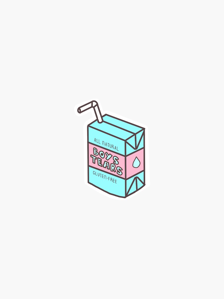 " Boys Tears Drink" Sticker for Sale by avaeliza14 | Redbubble