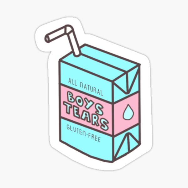 " Boys Tears Drink" Sticker for Sale by avaeliza14 | Redbubble