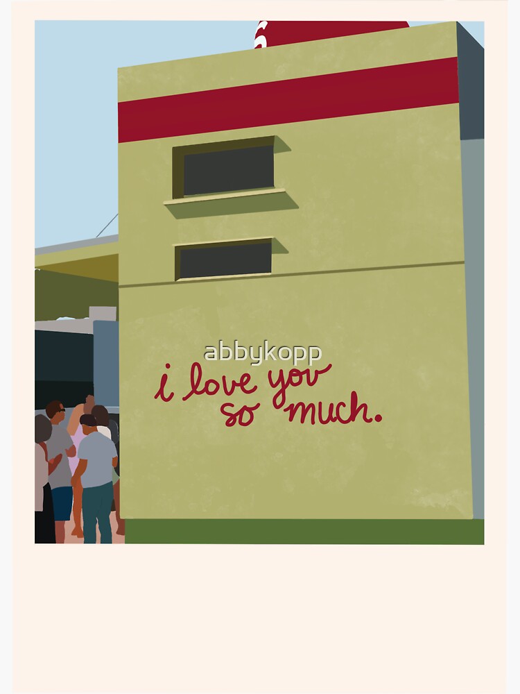 "ILYSM Wall" Sticker for Sale by abbykopp | Redbubble