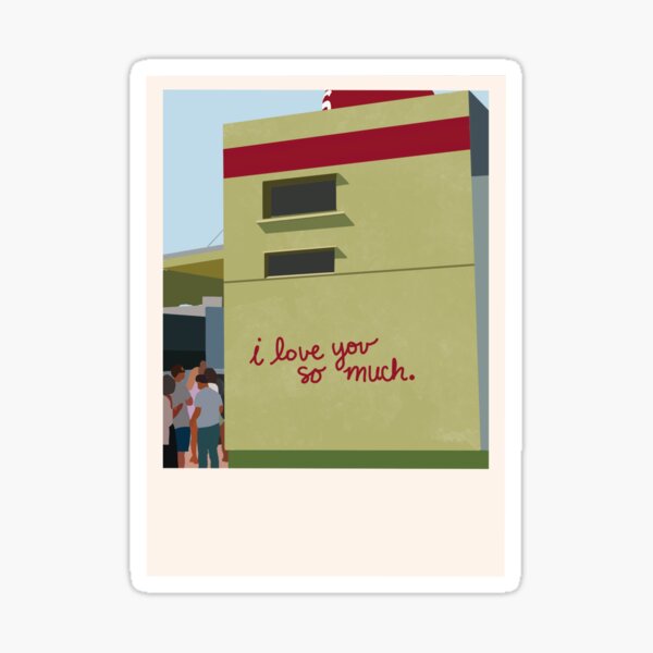 "ILYSM Wall" Sticker for Sale by abbykopp | Redbubble