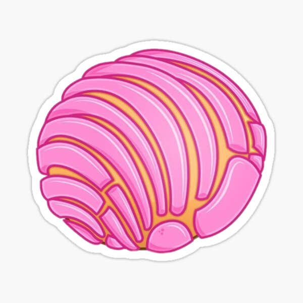 "hot pink concha" Sticker for Sale by bellaafregoso | Redbubble