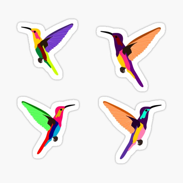 ""Hummingbirds"" Sticker by dixonshenell | Redbubble
