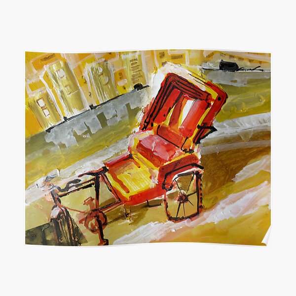 "rickshaw" Poster by limon | Redbubble