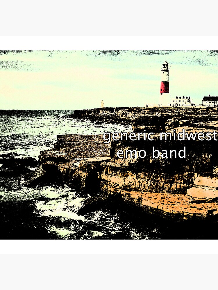 "generic midwest emo band " Sticker for Sale by LambruscoPeter | Redbubble