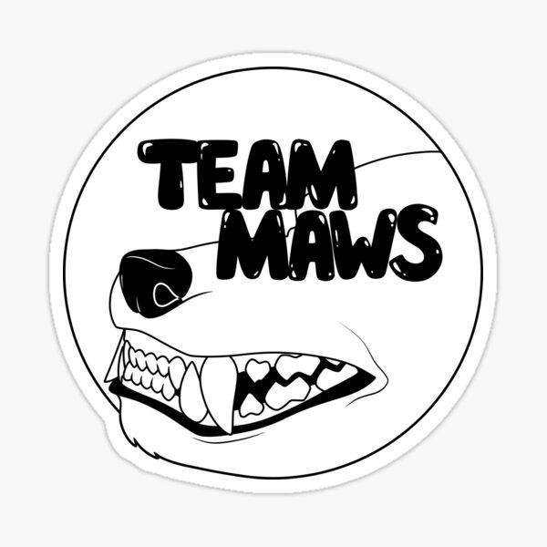 "Team Maws" Sticker for Sale by BloomingHead | Redbubble