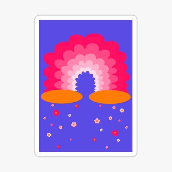 "Rainbow with Flowers" Sticker for Sale by mfeeneydesign | Redbubble