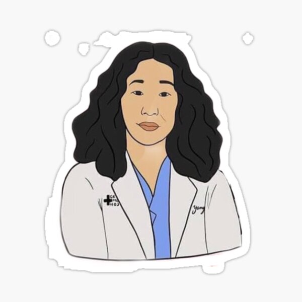 "dr yang" Sticker for Sale by bellaafregoso | Redbubble
