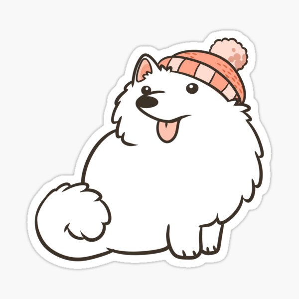 "Japanese Spitz" Sticker for Sale by pawlove | Redbubble