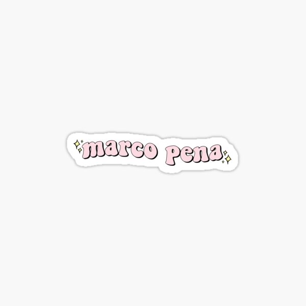 "Marco Pena Pink Groovy Sparkle" Sticker for Sale by guac-anmol-e ...