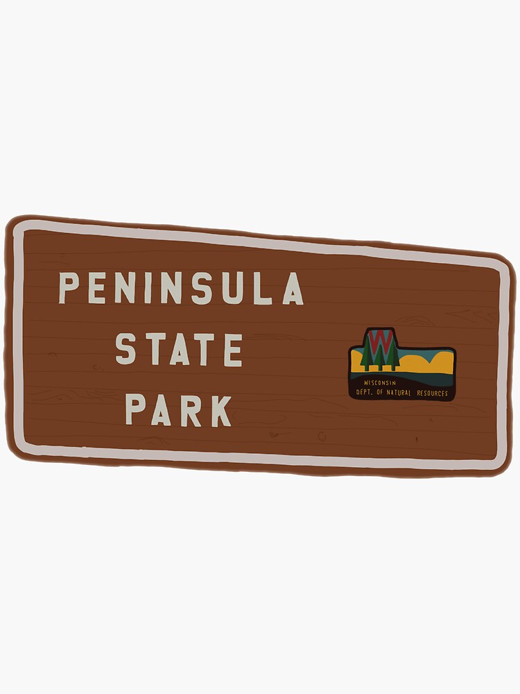 "Peninsula State Park" Sticker by elizabethjhenry | Redbubble
