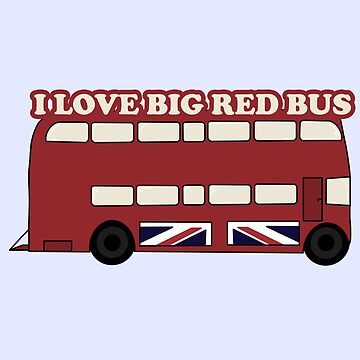 "big red bus (1D pack)" Sticker for Sale by Jenna Gardner | Redbubble