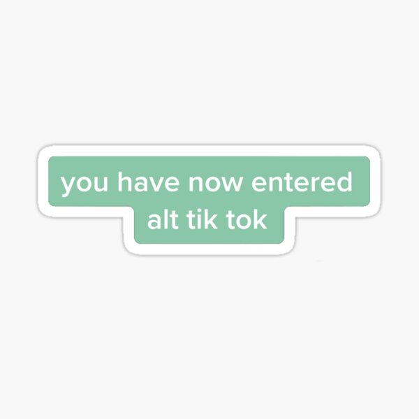 "alt tik tok" Sticker by ragtheartist | Redbubble