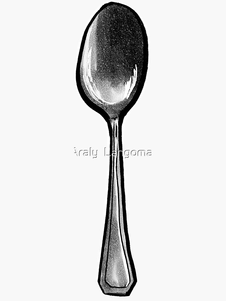 "Spoon" Sticker for Sale by aralyl | Redbubble