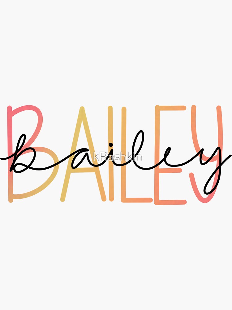 "Bailey" Sticker for Sale by kRashkin | Redbubble