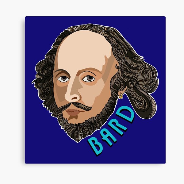"The Bard William Shakespeare Playwright" Canvas Print by emmafifield ...