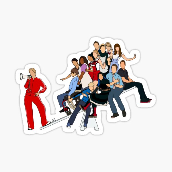 "Glee" Sticker for Sale by Chiaraholton | Redbubble