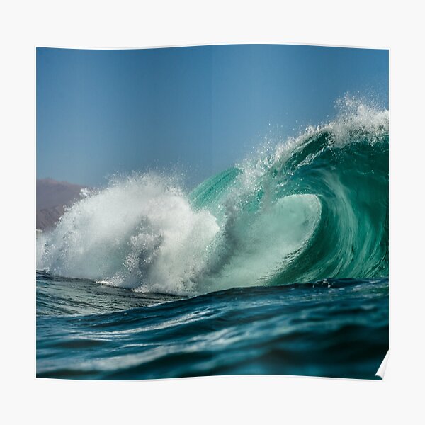 "big wave" Poster for Sale by chibani | Redbubble
