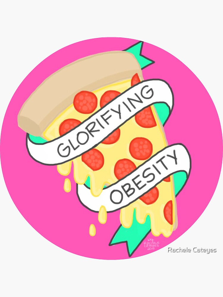 "Glorifying Obesity 2.0" Sticker by glorifyobesity | Redbubble