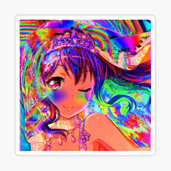 "glitchcore aesthetic" Sticker for Sale by Strawbbygorl | Redbubble