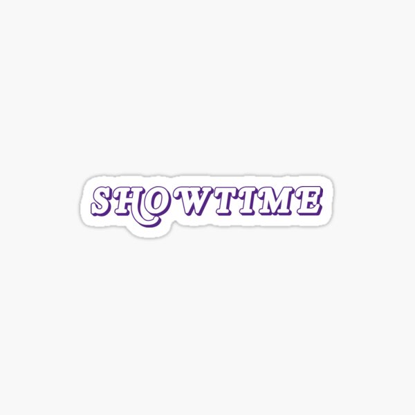"Showtime" Sticker for Sale by DomGDesign | Redbubble