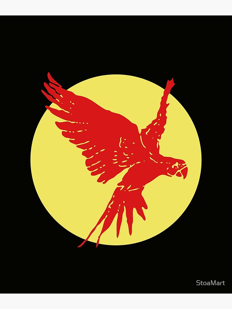 "Macaw Moon Silhouette" Poster by StoaMart | Redbubble