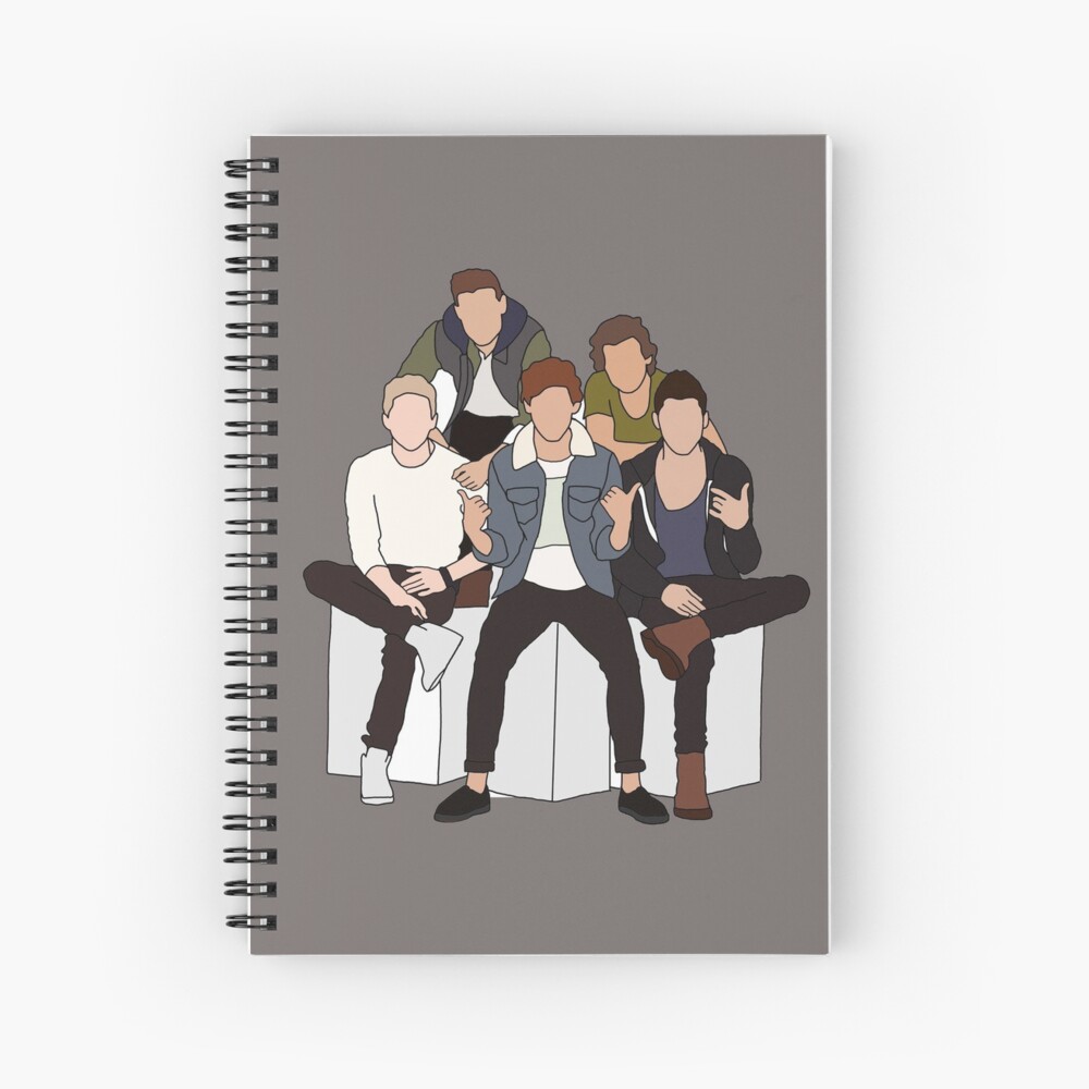 "one direction " Spiral Notebook for Sale by tehecaity | Redbubble