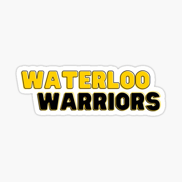 "Waterloo Warriors - Black and Gold" Sticker for Sale by jreiken ...