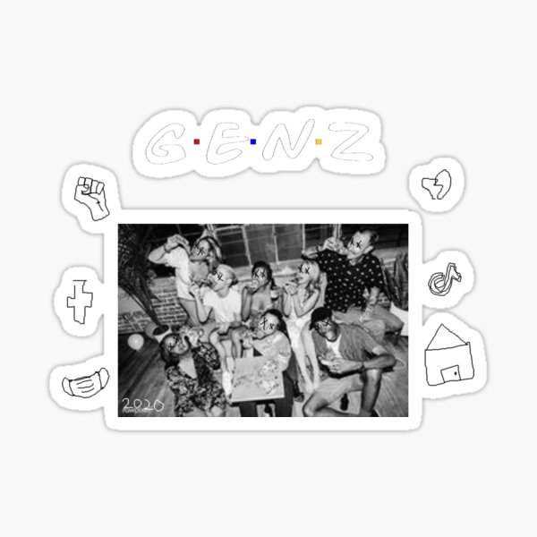 "GENZ's 2020" Sticker by aesthetichub | Redbubble