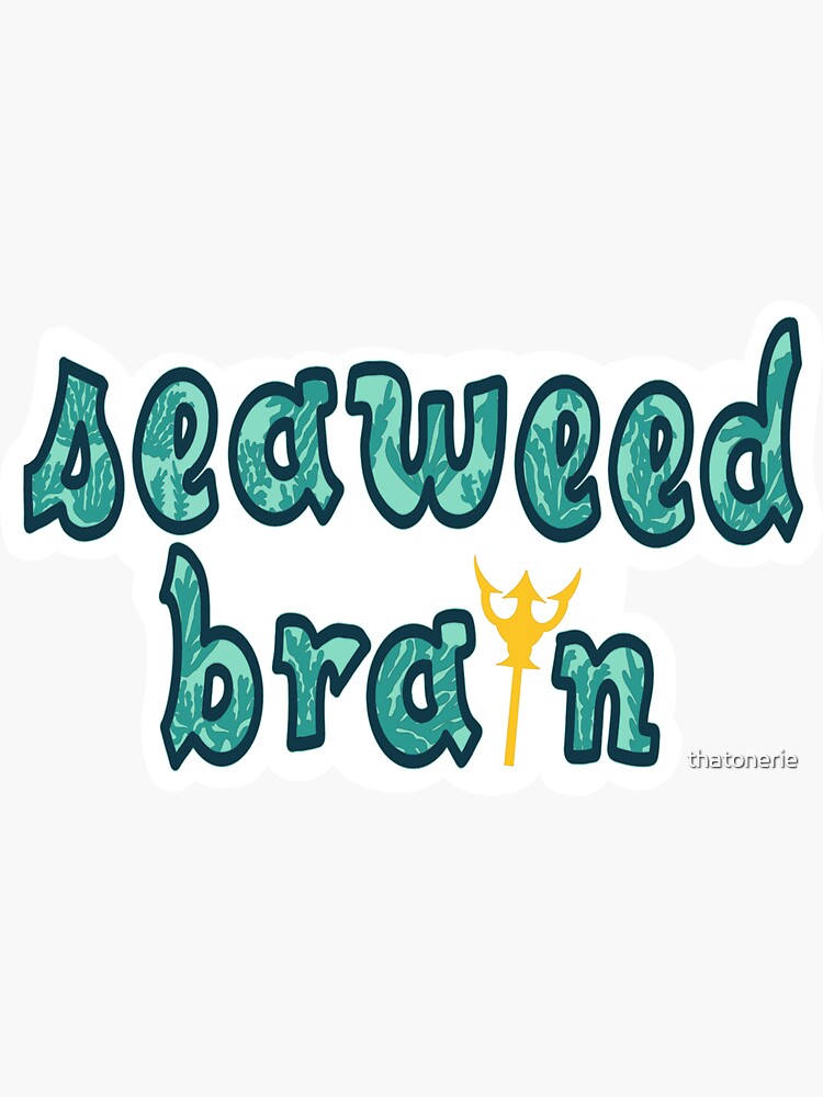 "Seaweed Brain- Percy Jackson" Sticker by thatonerie | Redbubble