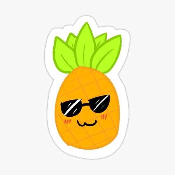 "PINEAPPLE" Sticker by nerdystickers | Redbubble