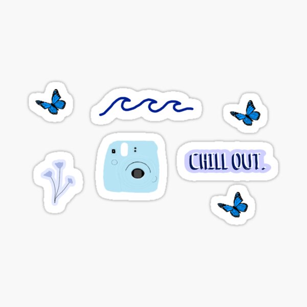 "Blue Sticker Pack" Sticker for Sale by ivyscott | Redbubble