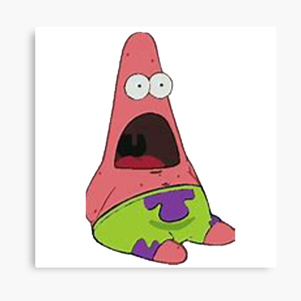 Surprised Patrick Meme Canvas Prints | Redbubble