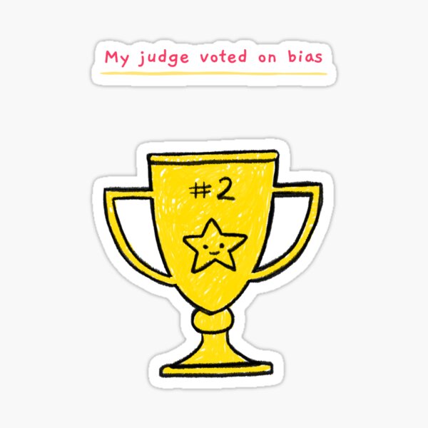 "My Judge Voted on Bias Speech and Debate" Sticker by BlackDogMerch20 ...