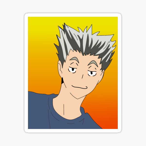 "Bokuto" Sticker for Sale by destinyaglr | Redbubble
