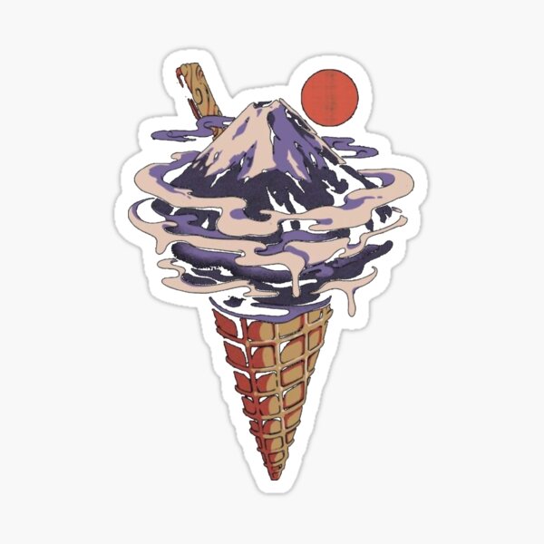 "FUJI FLAVOR" Sticker for Sale by mildredhernand | Redbubble