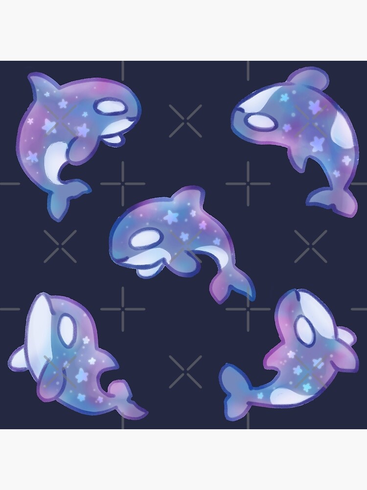 "Galaxy Stars Killer Whale Orca Pack" Poster by SwaDesign | Redbubble