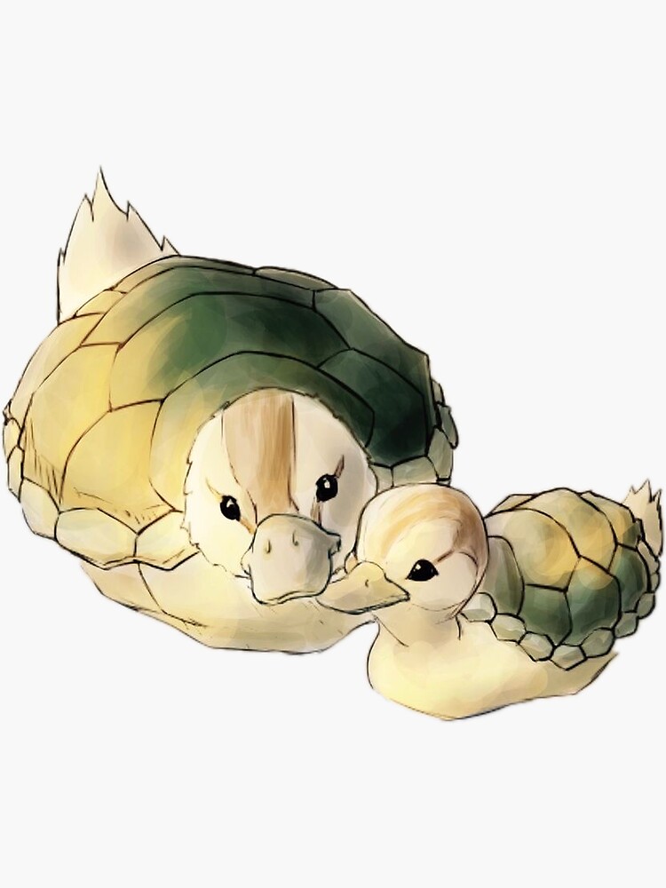 "Turtle duck" Sticker for Sale by Jillybean12345 | Redbubble