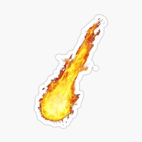 "Fire Comet" Sticker for Sale by Graphics-Dna | Redbubble