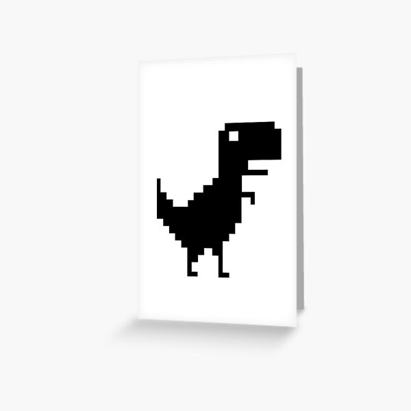 "8-Bit Dinosaur" Greeting Card for Sale by Animoia | Redbubble