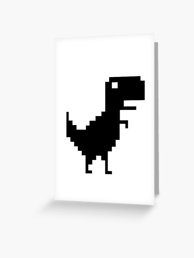 "8-Bit Dinosaur" Greeting Card for Sale by Animoia | Redbubble