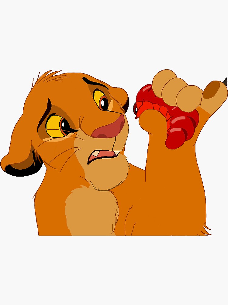 "Simba sticker" Sticker for Sale by Ashlyn79 | Redbubble