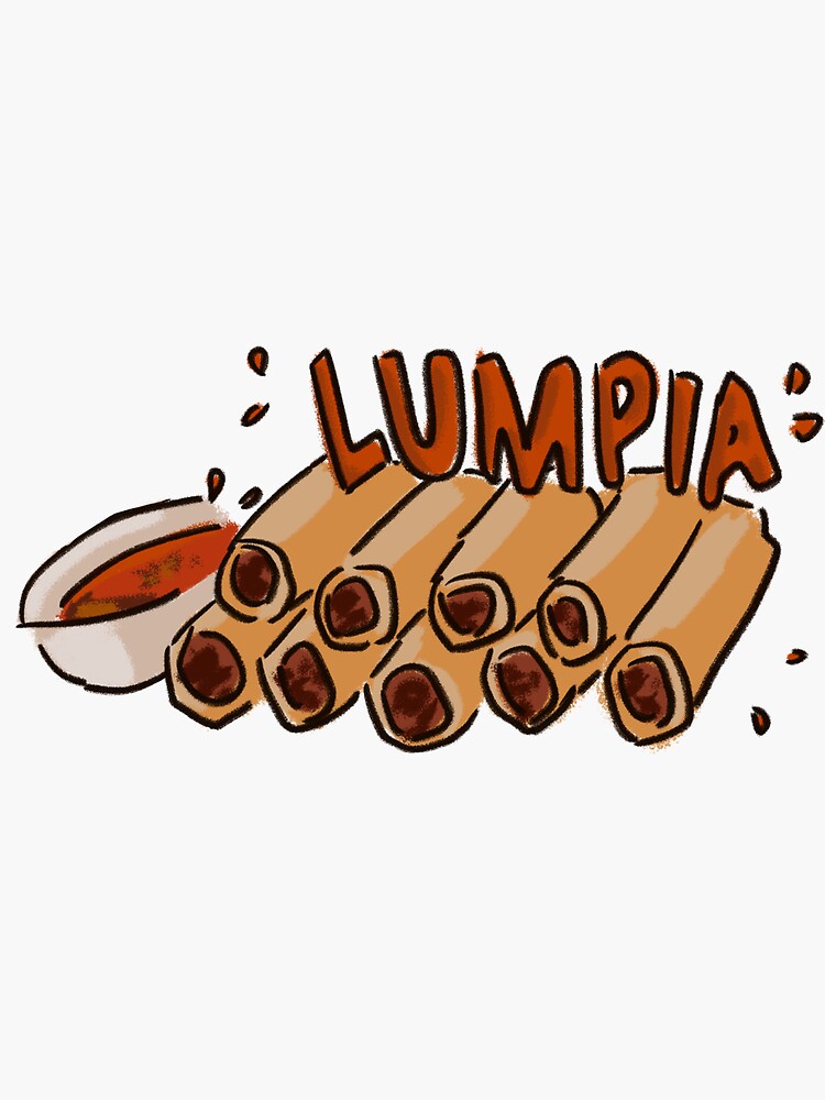 "Lumpia" Sticker for Sale by cre8todon8 | Redbubble